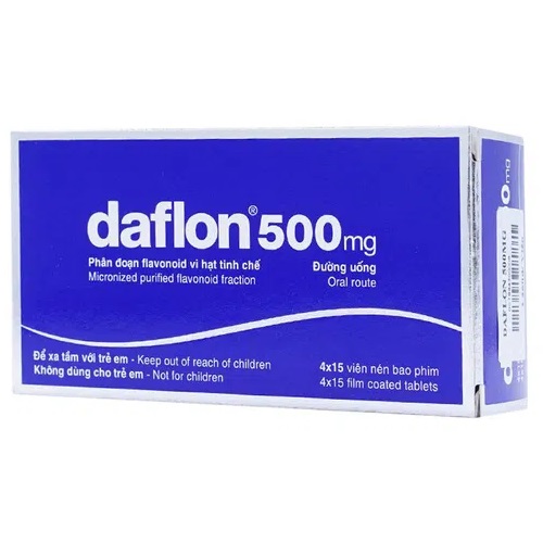 Daflon 500mg Hộp 4 vỉ*15v - Dược phẩm Hồng Phát