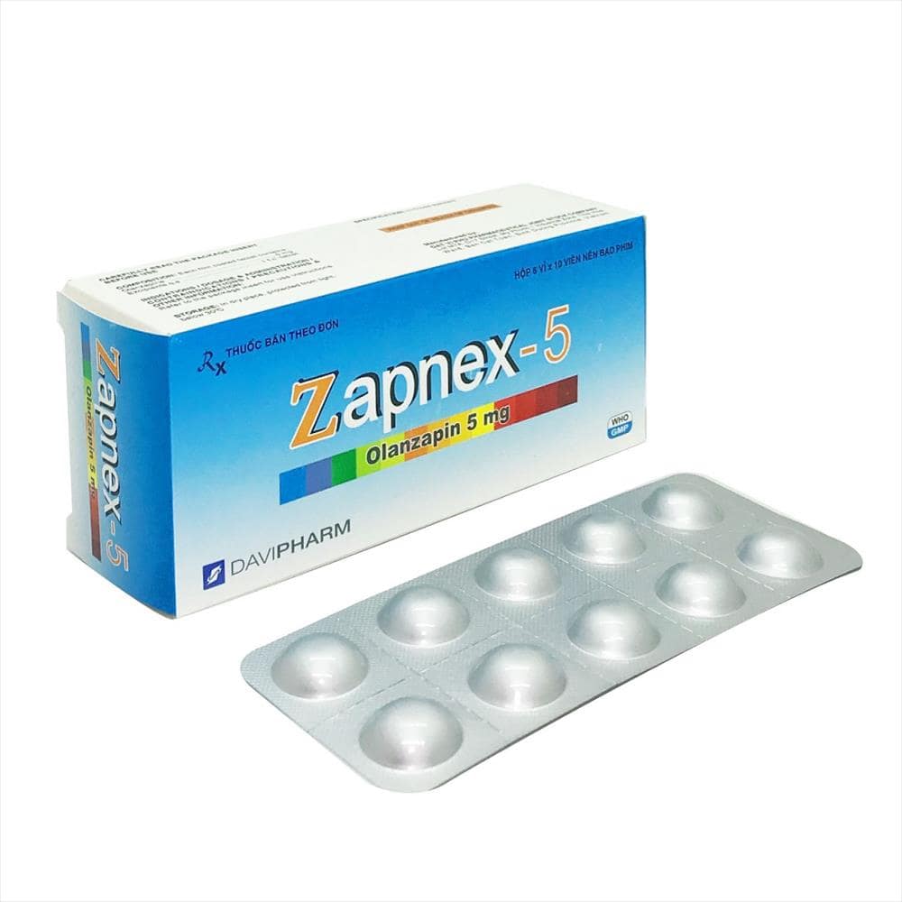 Zapnex 5 (Olanzapine 5mg) H6v*10v - Dược phẩm Hồng Phát